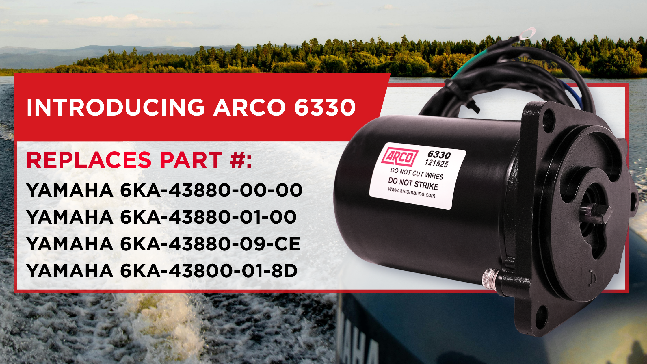 ARCO NEW Original Equipment Quality Replacement Tilt Trim Motor for Ya